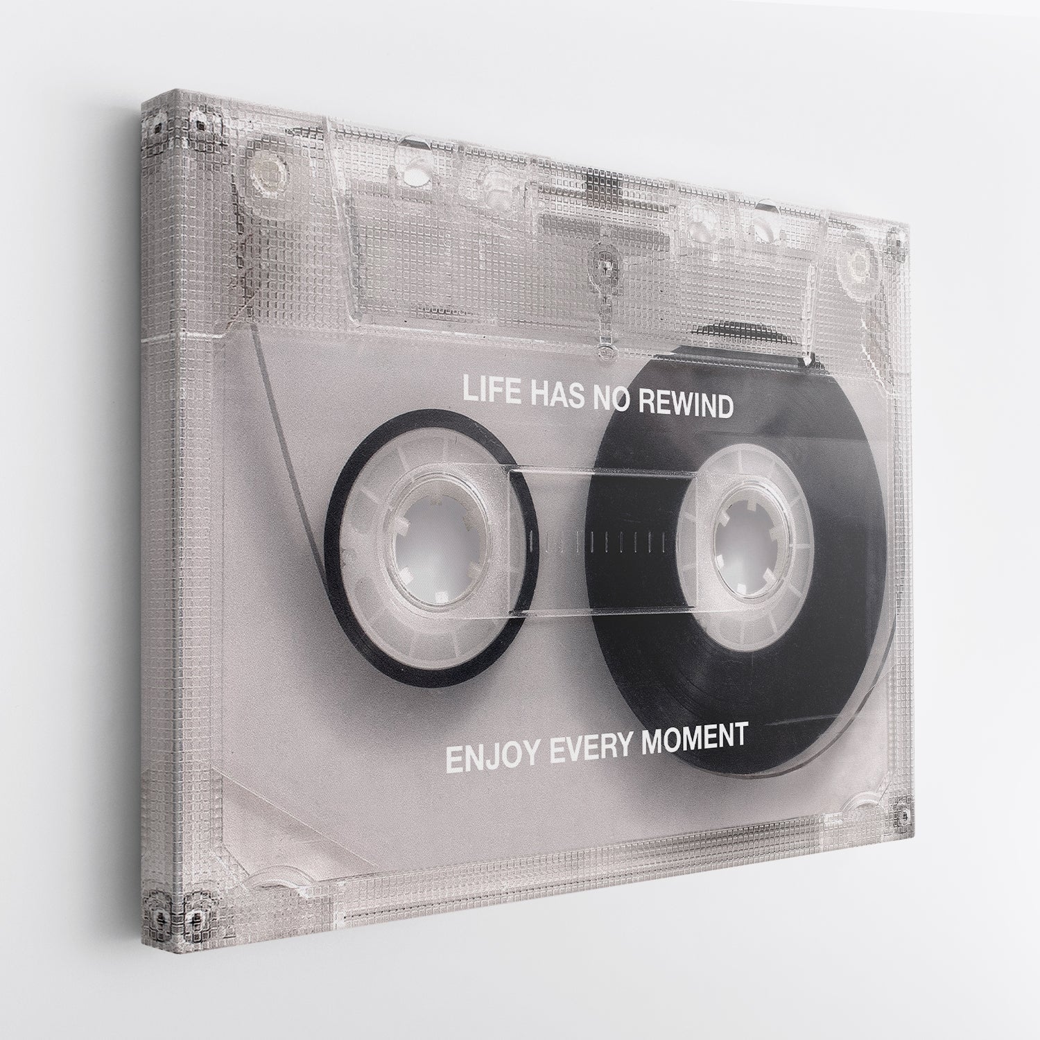 No Rewind | Music Cassette Canvas Art | Seembols