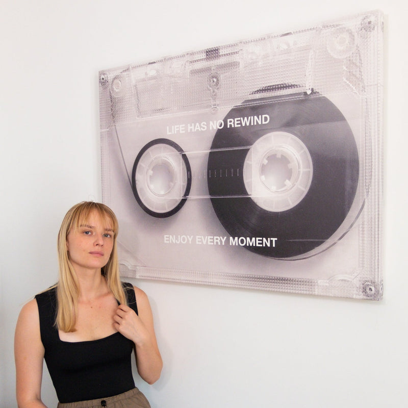 No Rewind | Cassette Canvas Art | Seembols