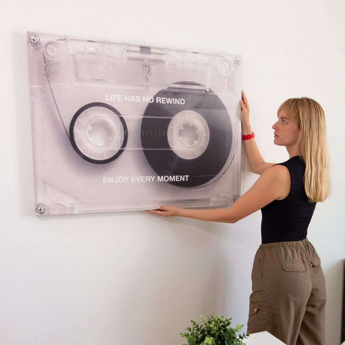 No Rewind | Cassette Canvas Art | Seembols